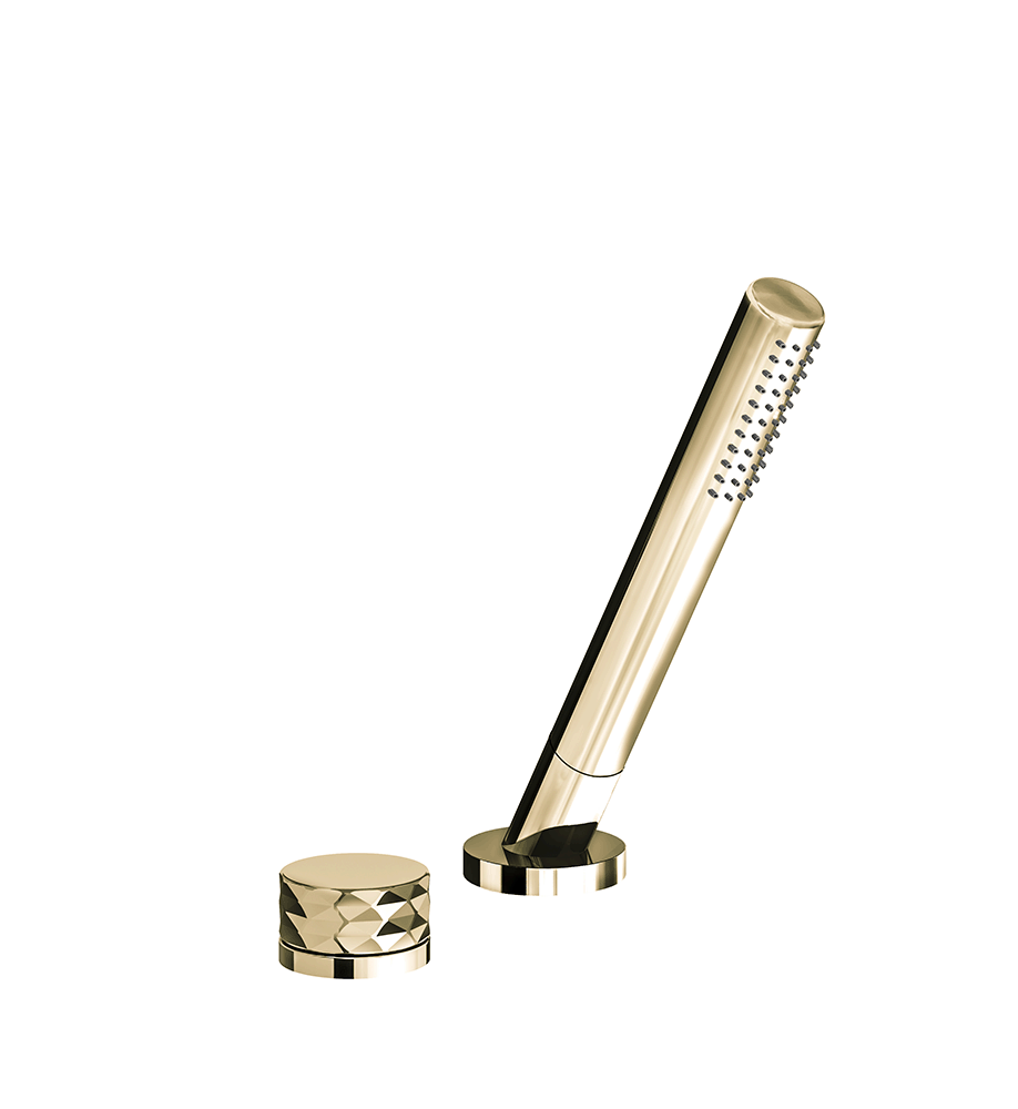 Nerea Deck-mount Roman Diverter and Handshower Set, Diamond – Forte Brands