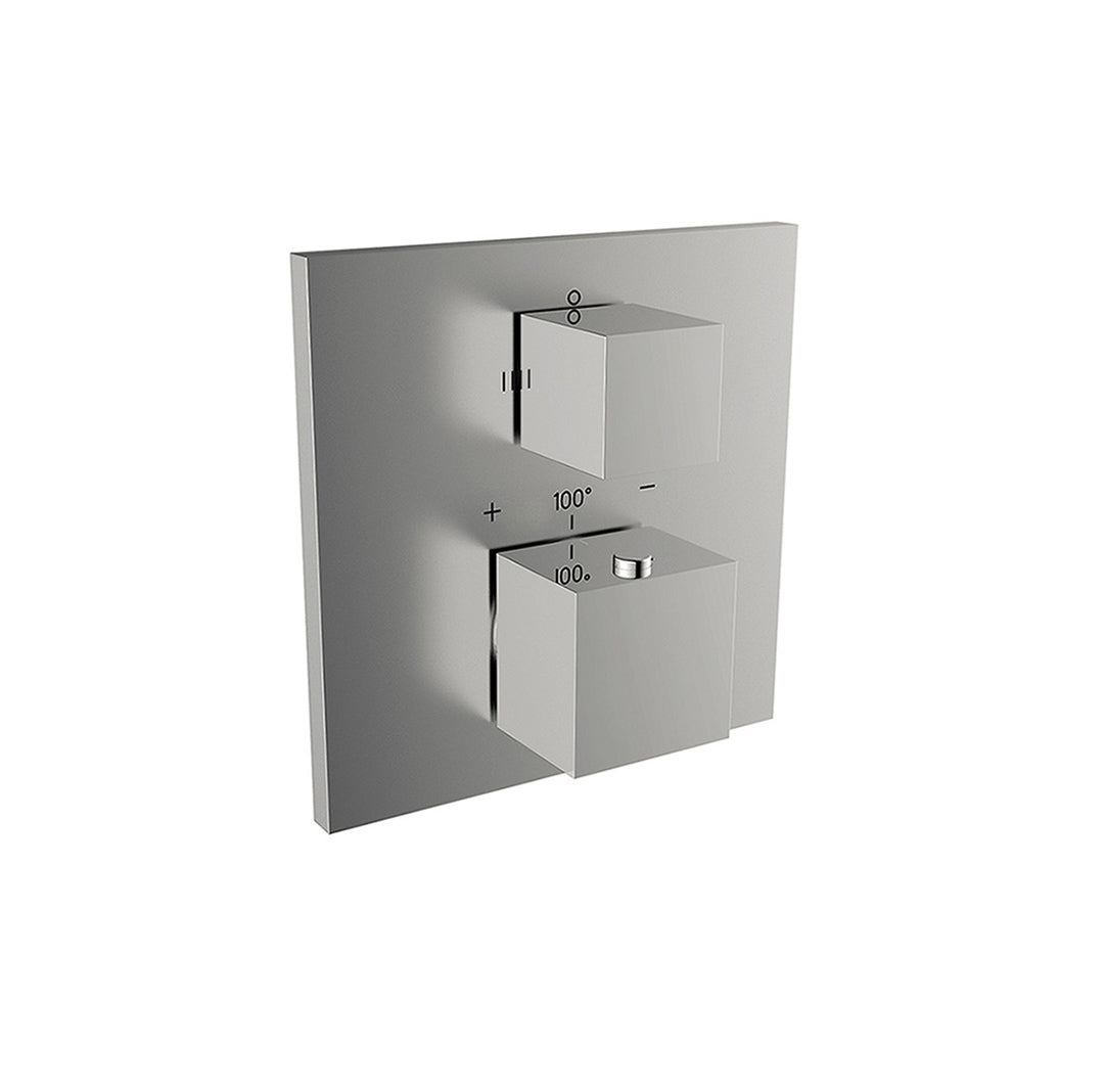 Universal Square Thermostatic Shower Trim with Diverter – 2 Functions ...